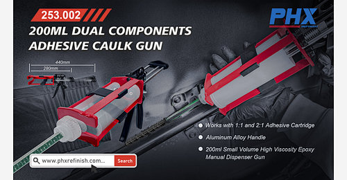 253.002 200ml Dual Components Adhesive Caulk Gun - PHX REFINISH CO., LTD.